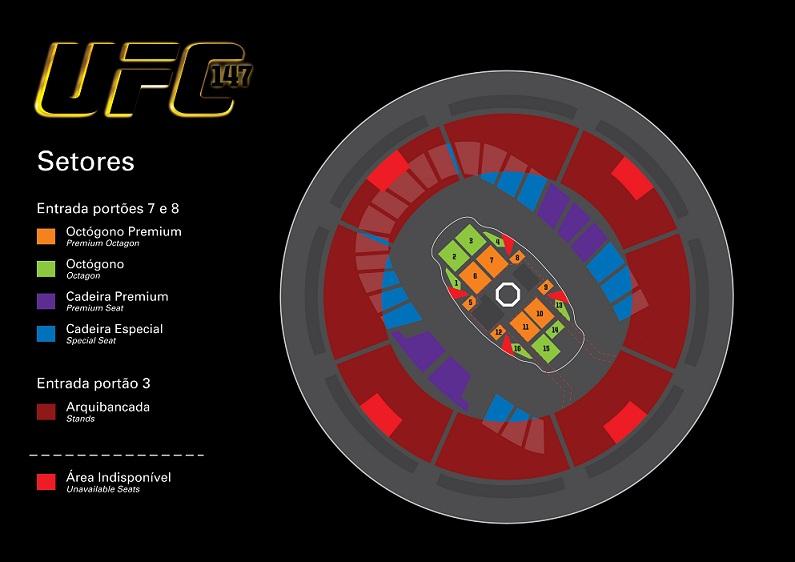 Discover the UFC 147 ticket map | SUPER FIGHTS
