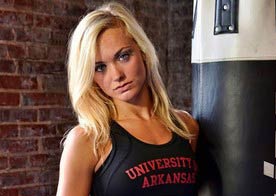 Former American football cheerleader tries her hand as an MMA fighter ...