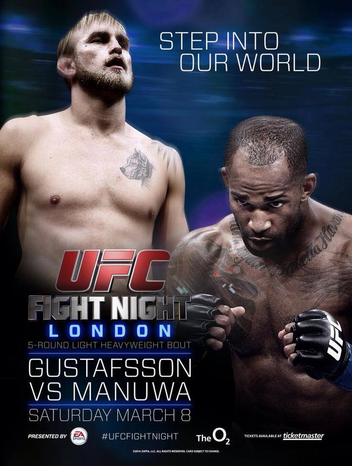 'Entre no nosso mundo', diz o pôster do UFC Fight Night: Gustafsson vs ...