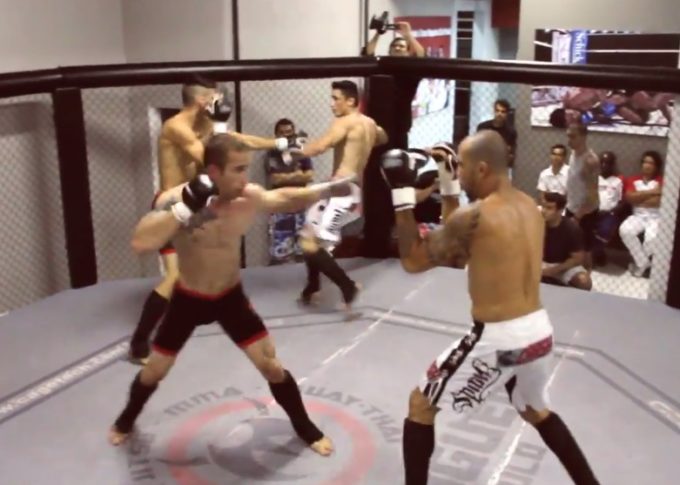 Vídeo: 'Double Fighting' promove luta de MMA entre duplas | SUPER LUTAS