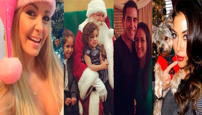 Photos: UFC fighters celebrate Christmas with family and visit Santa ...