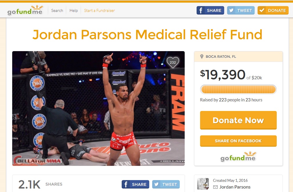 Fundo na internet arrecada R$ 70 mil para lutador que teve perna ...
