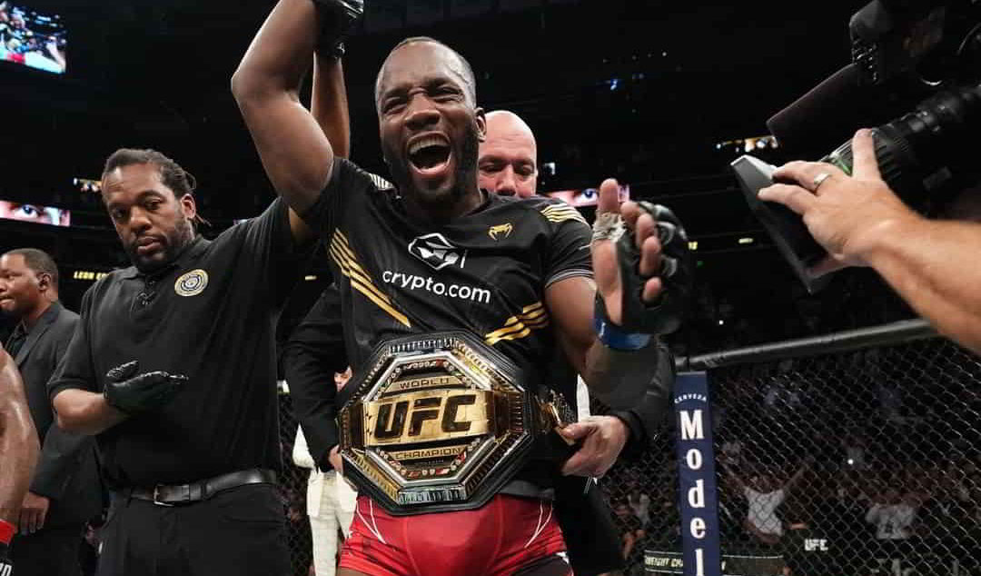 PHOTO: With a 'Michael Jordan'-style celebration, Leon Edwards gets ...