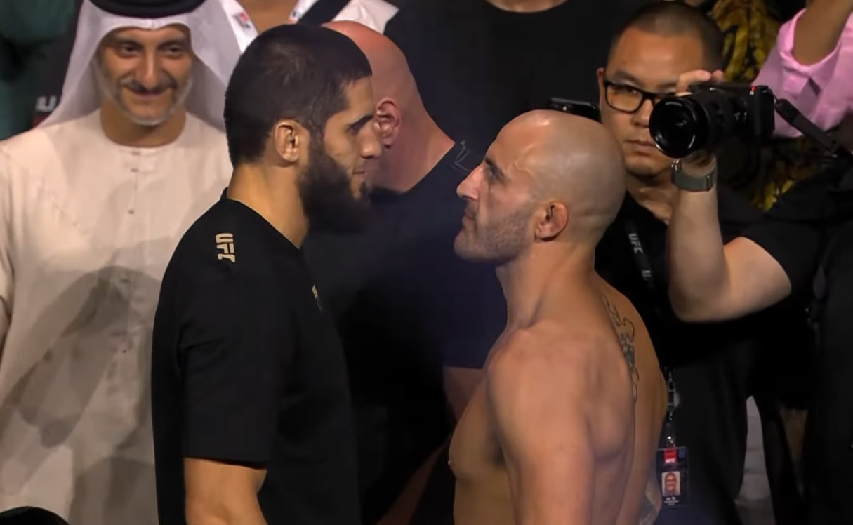 UFC 294: Veja A última Encarada Entre Islam Makhachev E Alexander ...