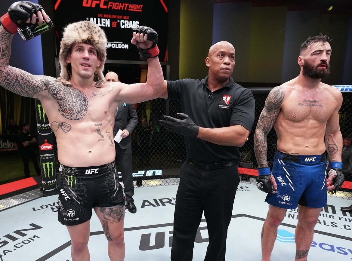 Brendan Allen não se intimida com jiu-jitsu de Paul Craig e finaliza ...