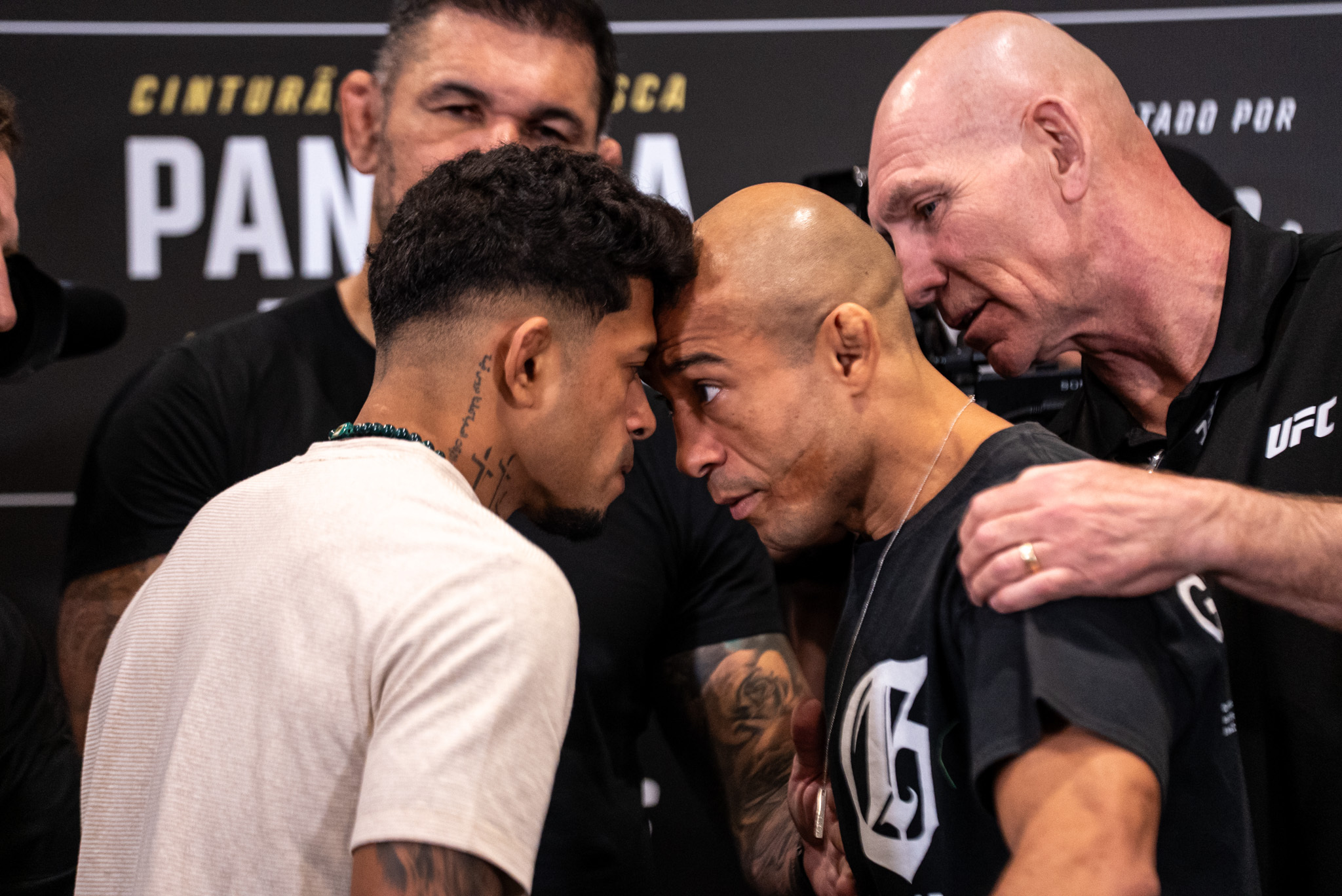 José Aldo explains tense confrontation with Jonathan Martinez before ...