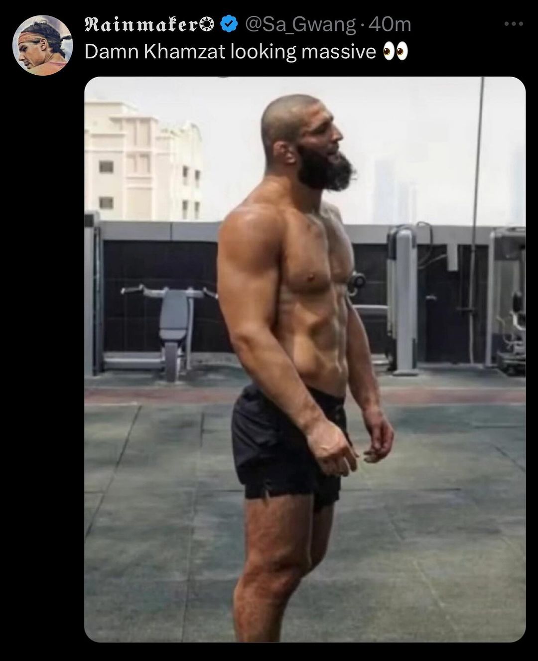 Imagem de suposto novo físico de Khamzat Chimaev assusta fãs antes de ...