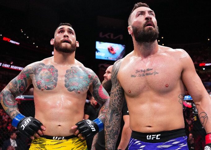 Rodolfo Bellato is knocked out by an illegal blow and the fight ends in ...