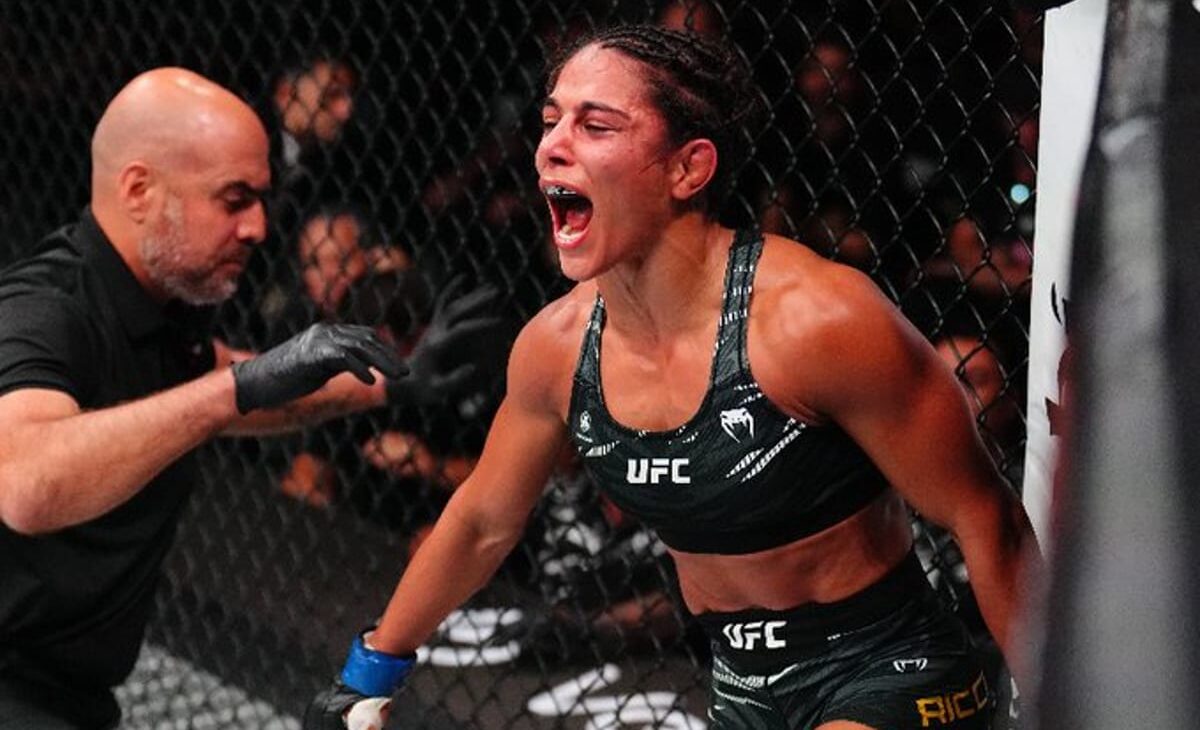 Tabatha Ricci lands a brutal elbow and knocks out Amanda Ribas at UFC ...